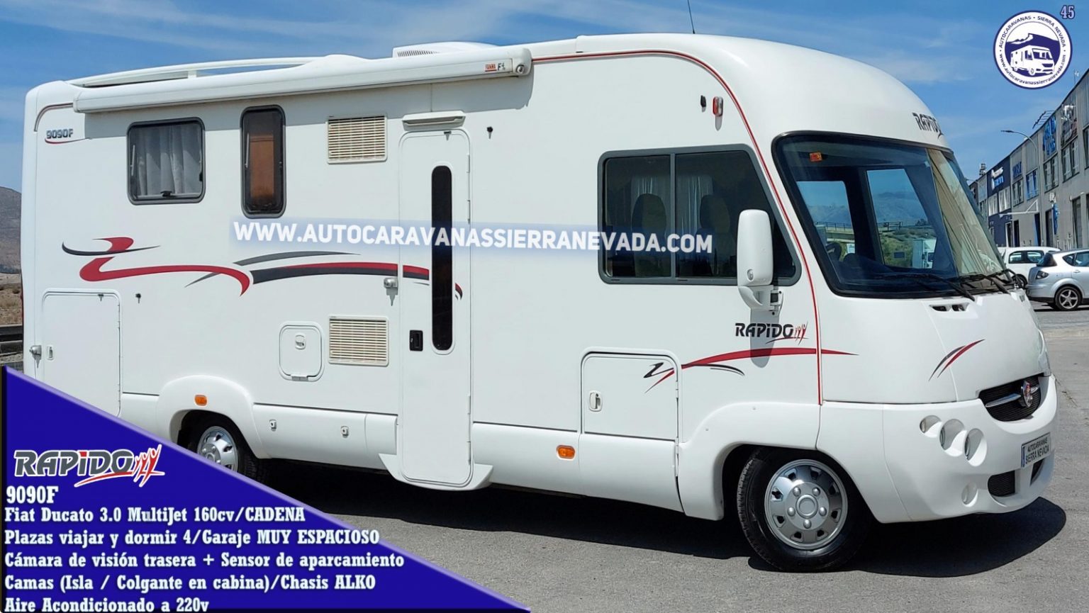Autocaravana integral RAPIDO, modelo 9090F, de segunda mano con un ...