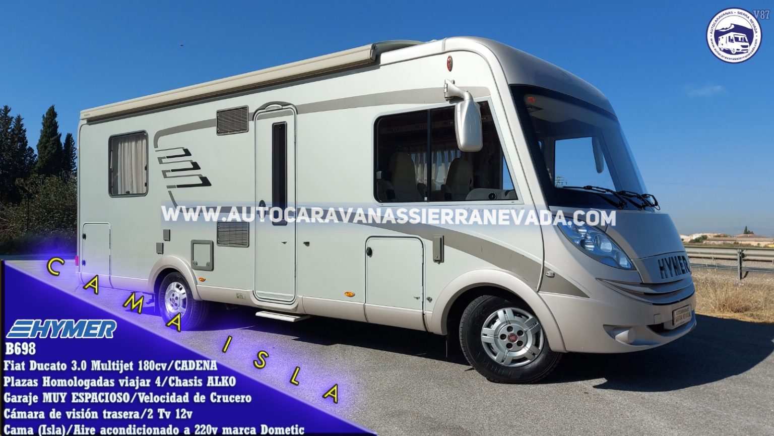 Autocaravana integral de la prestigiosa marca alemana HYMER, modelo B ...