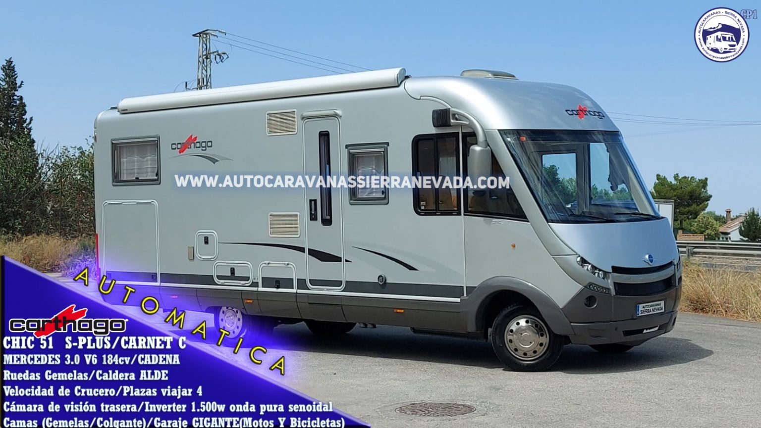 Autocaravana integral CARTHAGO, modelo Chic 51 S-PLUS. Fabricación ...