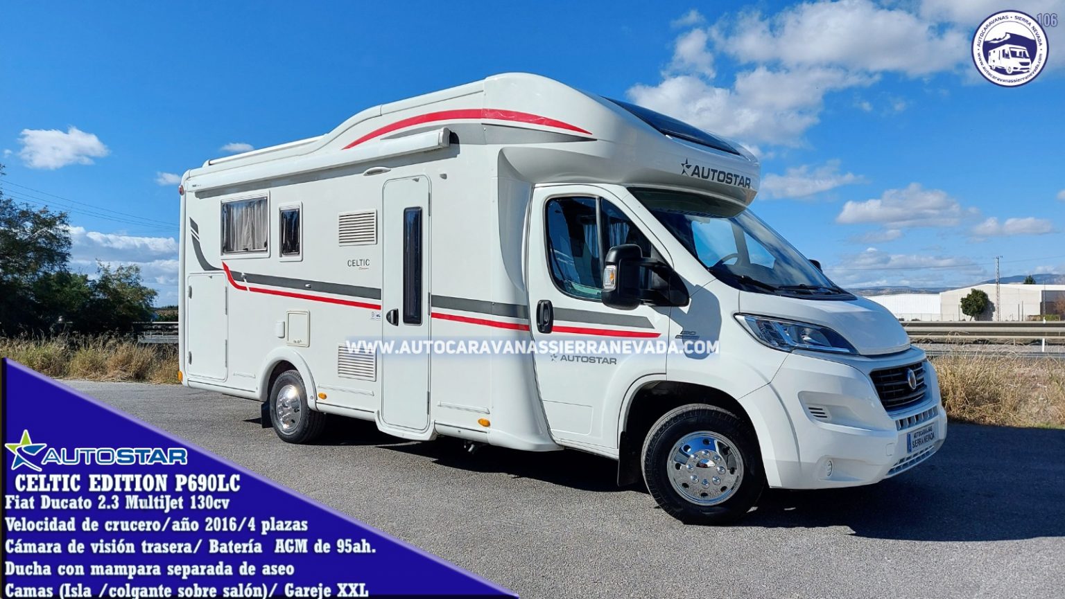 Autocaravana perfilada AUTOSTAR, modelo CELTIC EDITION P690LC, Una ...